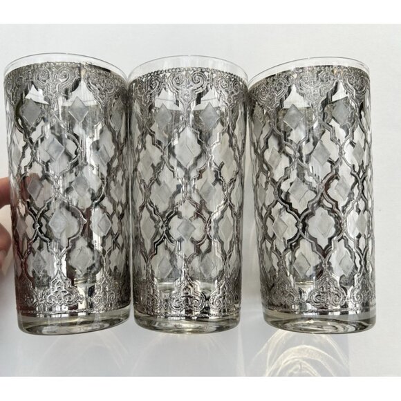 Culver | Kitchen | Rare Vintage Culver Silver Valencia Highball Tumbler ...